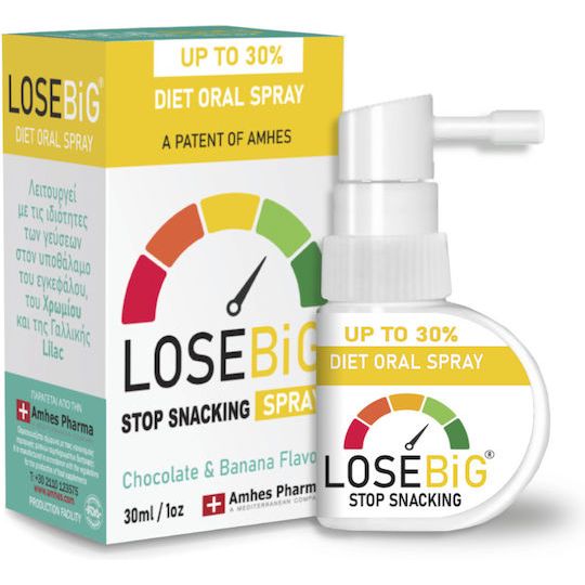 Amhes Pharma LoseBig Diet Oral Spray Chocolate & Banana Flavor 30ml ...