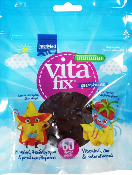 Intermed Vitafix Immuno Gummies Pouch Συμπλήρωμα για την Ενίσχυση του ...
