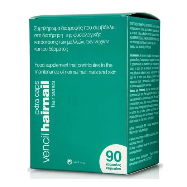Vencil Hairnail Extra Caps 90 Κάψουλες – pharmacybay